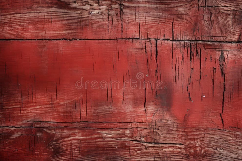 Processed Collage of Old Rustic Painted Red Wood Planks Texture ...