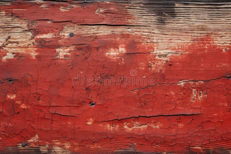 Processed Collage of Old Rustic Painted Red Wood Planks Texture ...