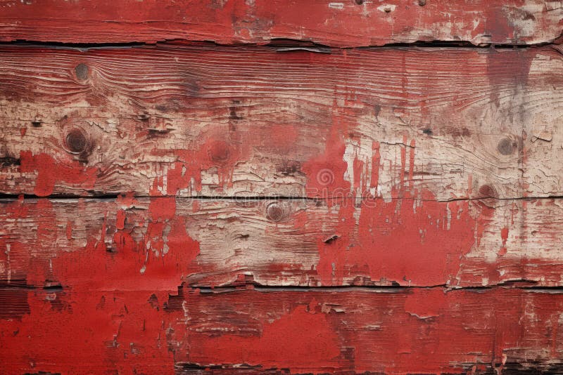 Processed Collage of Old Rustic Painted Red Wood Planks Texture ...
