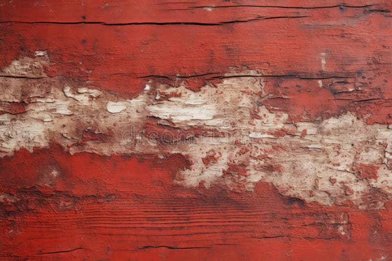 Processed Collage of Old Rustic Painted Red Wood Planks Texture ...
