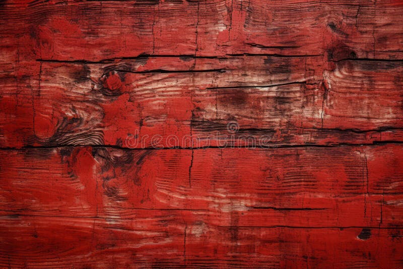 Processed Collage of Old Rustic Painted Red Wood Planks Texture ...