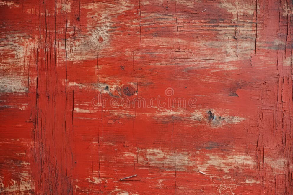Processed Collage of Old Rustic Painted Red Wood Planks Texture ...