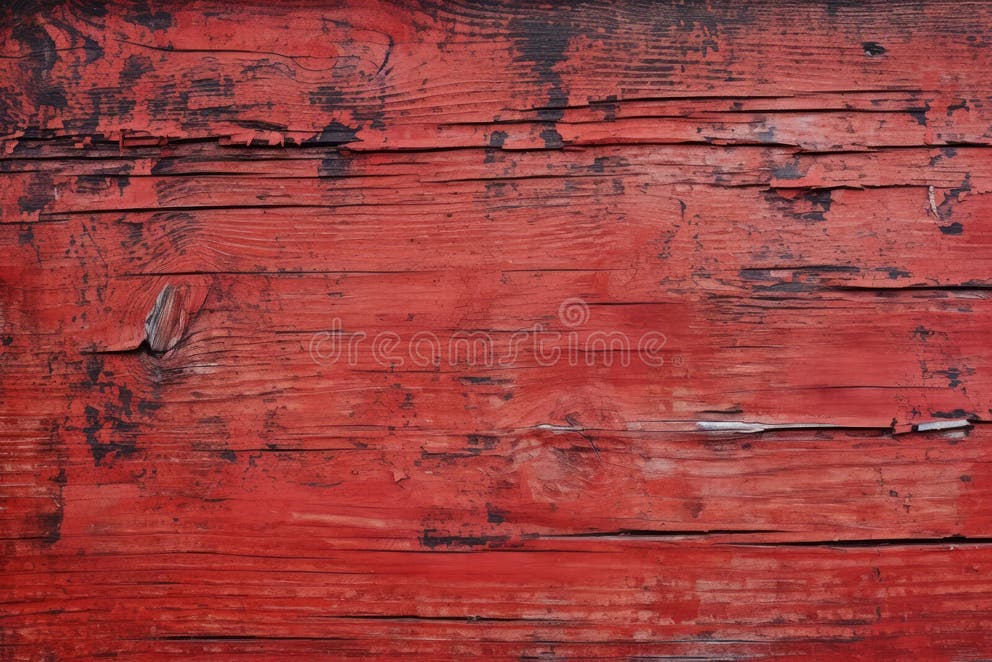 Processed Collage of Old Rustic Painted Red Wood Planks Texture ...