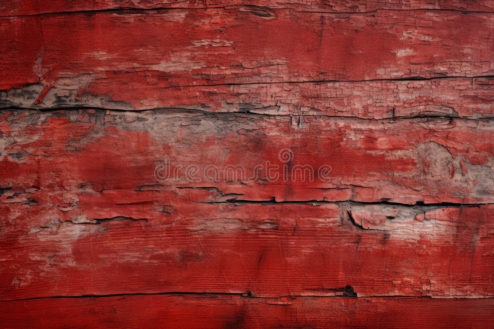 Processed Collage of Old Rustic Painted Red Wood Planks Texture ...