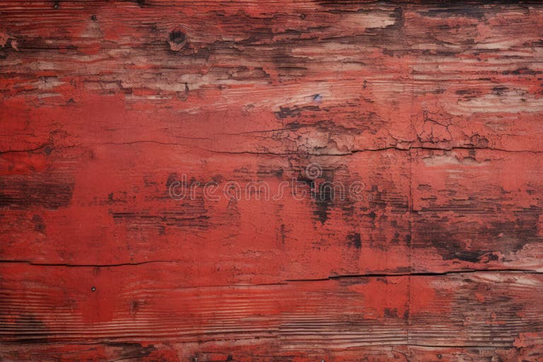 Processed Collage of Old Rustic Painted Red Wood Planks Texture ...