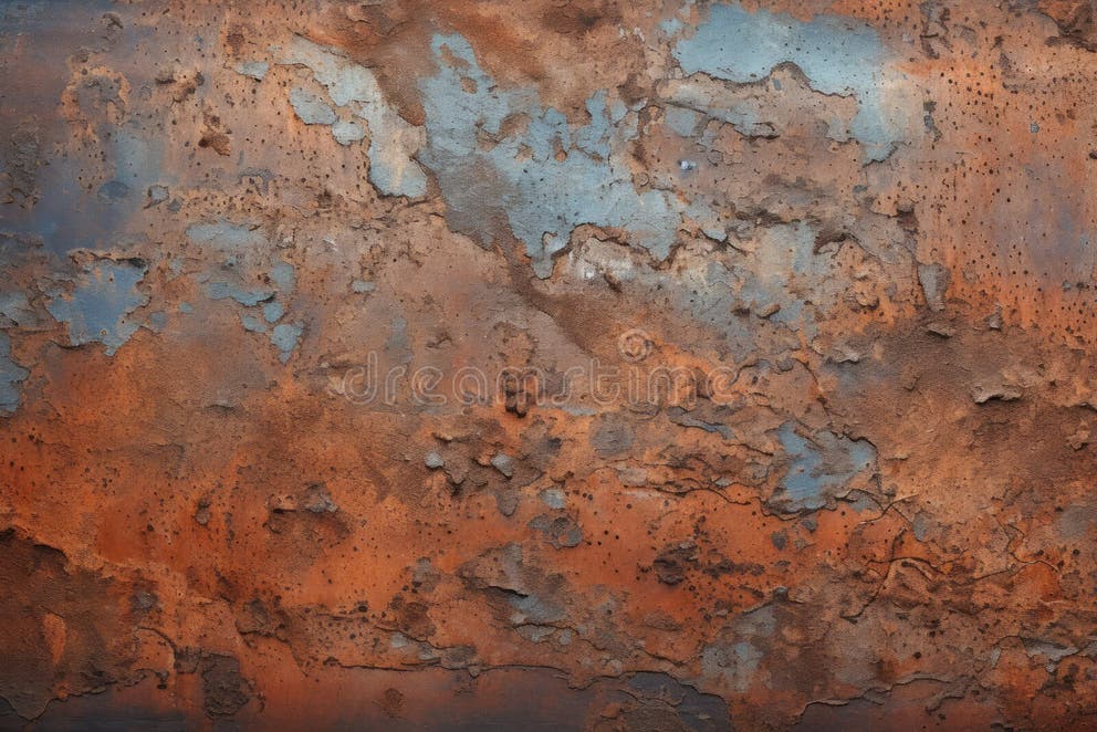 Processed Collage of Old Rusty Metal Sheet Texture in Daylight ...