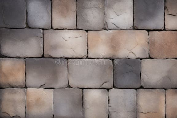 Processed Collage of Old Stone Tiles Floor Surface Texture. Background ...