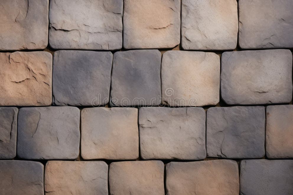 Processed Collage of Old Stone Tiles Floor Surface Texture. Background ...