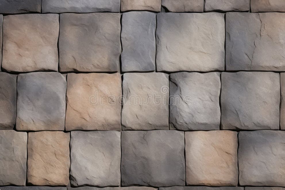 Processed Collage of Old Stone Tiles Floor Surface Texture. Background ...