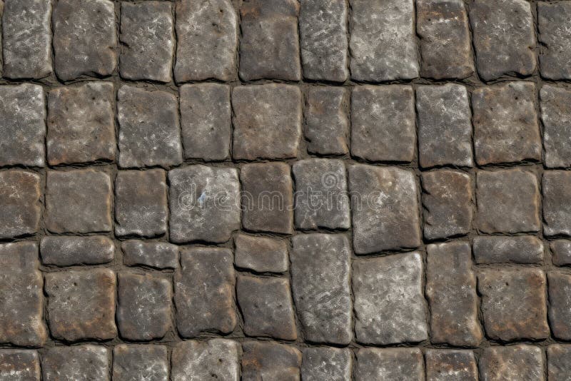Processed Collage of Old Street Pavement Surface Texture. Background ...