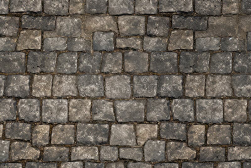 Processed Collage of Old Street Pavement Surface Texture. Background ...