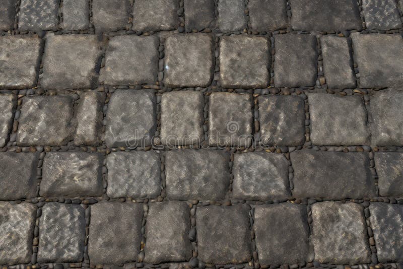 Processed Collage of Old Street Pavement Surface Texture. Background ...