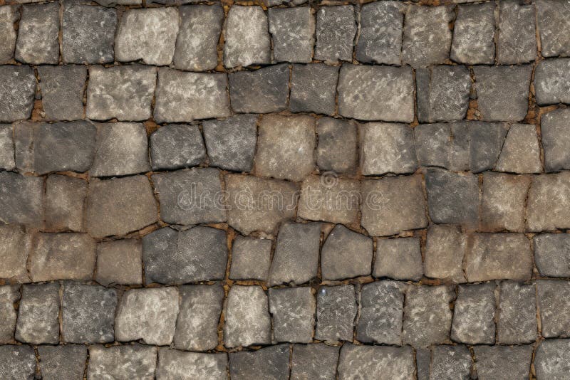 Processed Collage of Old Street Pavement Surface Texture. Background ...