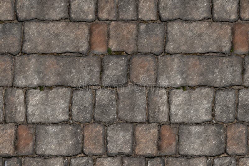 Processed Collage of Old Street Pavement Surface Texture. Background ...