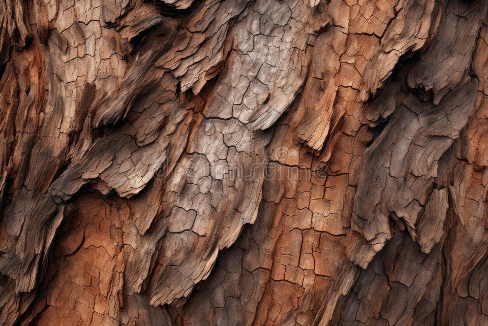 Processed Collage of Old Tree Bark Trunk Material Texture. Background ...