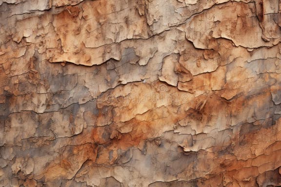 Processed Collage of Old Tree Bark Trunk Material Texture. Background ...
