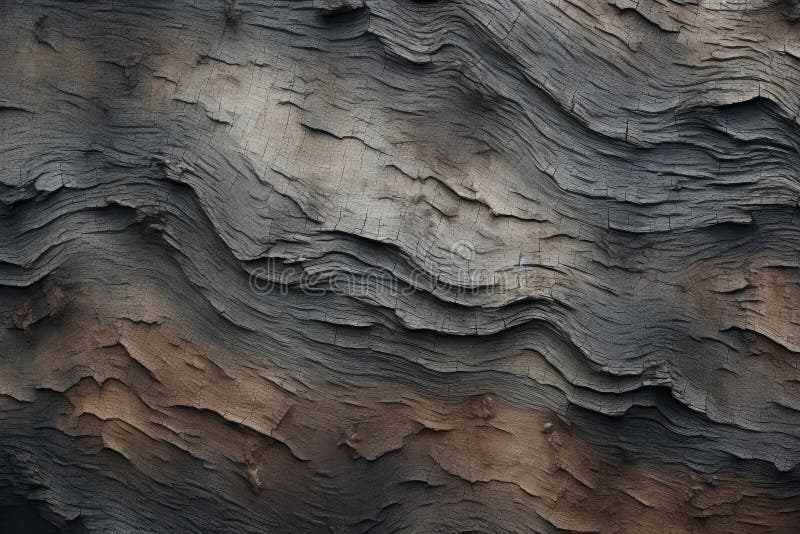 Processed Collage of Old Tree Bark Trunk Material Texture. Background ...