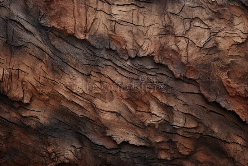 Processed Collage of Old Tree Bark Trunk Material Texture. Background ...