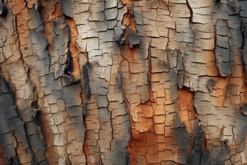 Processed Collage of Old Tree Bark Trunk Material Texture. Background ...