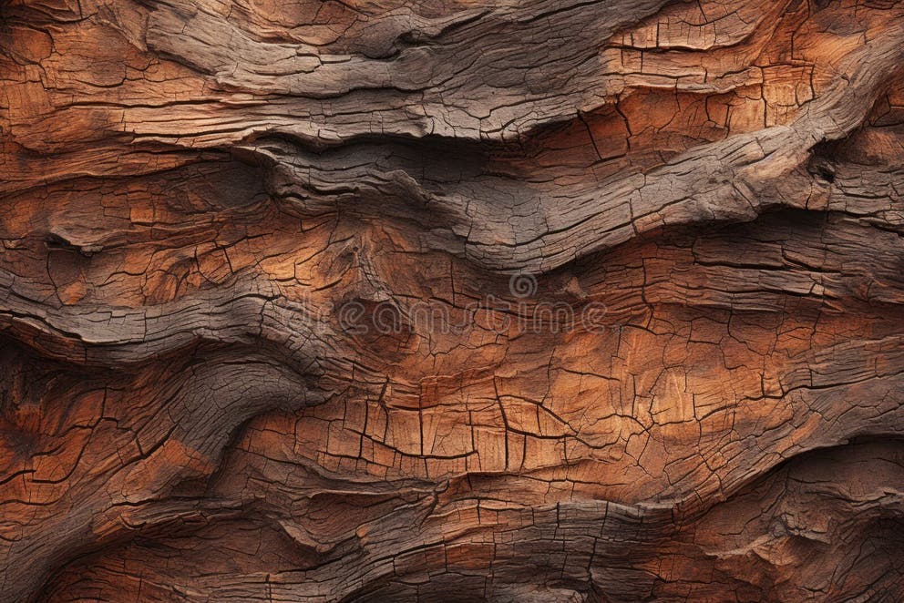 Processed Collage of Old Tree Bark Trunk Material Texture. Background ...