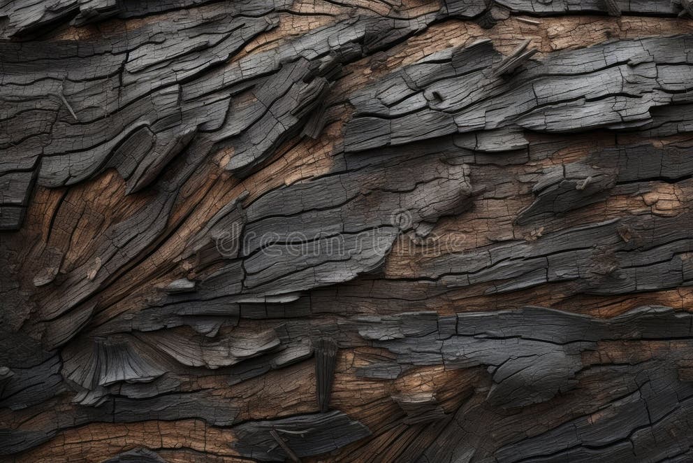 Processed Collage of Old Tree Bark Trunk Material Texture. Background ...