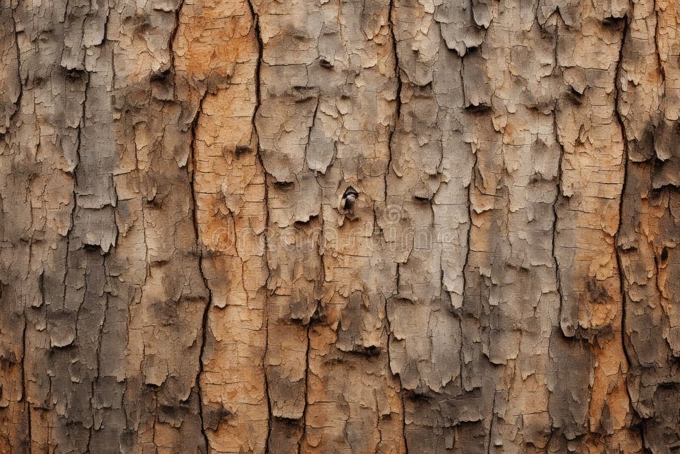 Processed Collage of Old Tree Bark Trunk Material Texture. Background ...