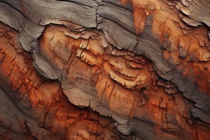 Processed Collage of Old Tree Bark Trunk Material Texture. Background ...