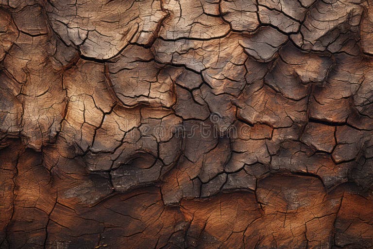 Processed Collage of Old Tree Bark Trunk Material Texture. Background ...