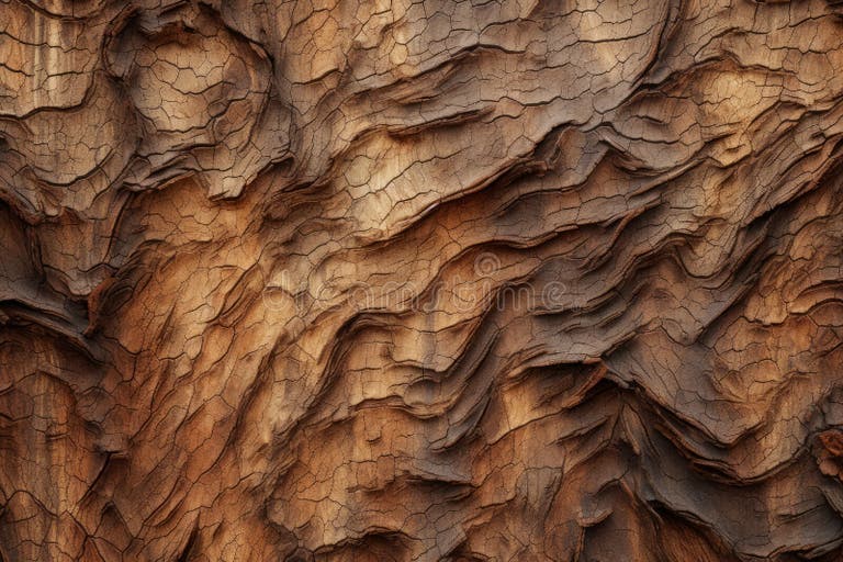 Processed Collage of Old Tree Bark Trunk Material Texture. Background ...