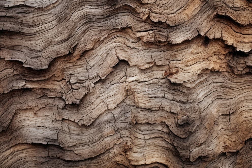 Processed Collage of Old Tree Bark Trunk Material Texture. Background ...