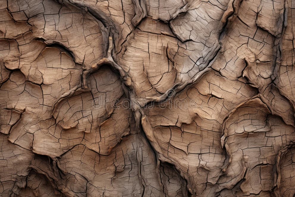 Processed Collage of Old Tree Bark Trunk Material Texture. Background ...