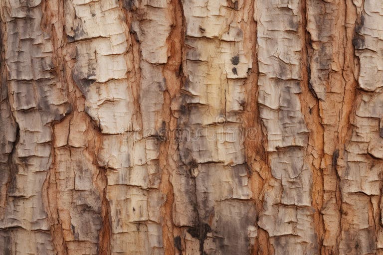 Processed Collage of Old Tree Bark Trunk Material Texture. Background ...