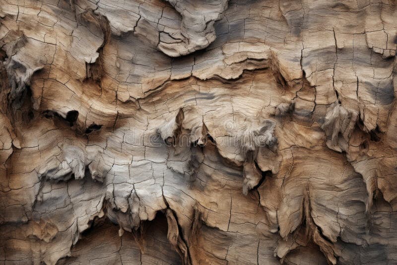 Processed Collage of Old Tree Bark Trunk Material Texture. Background ...