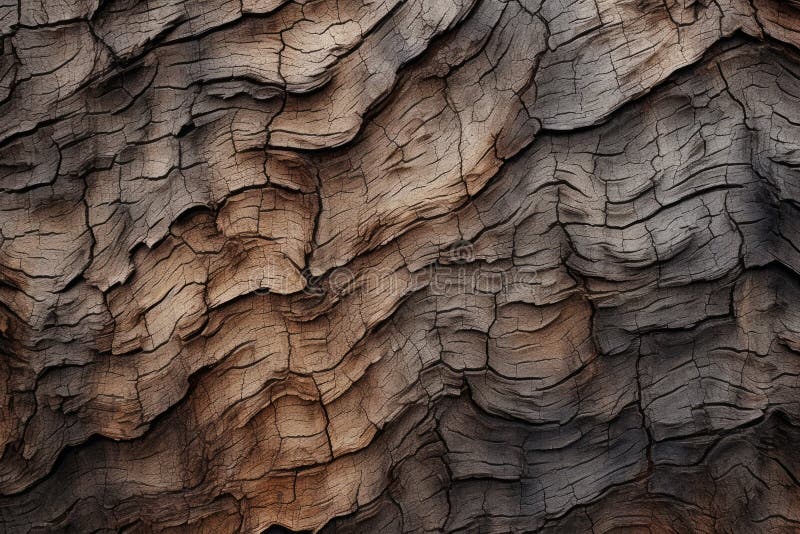 Processed Collage of Old Tree Bark Trunk Material Texture. Background ...
