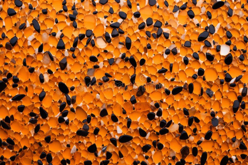 Processed Collage of Orange Terrazzo Pattern Texture. Background for ...