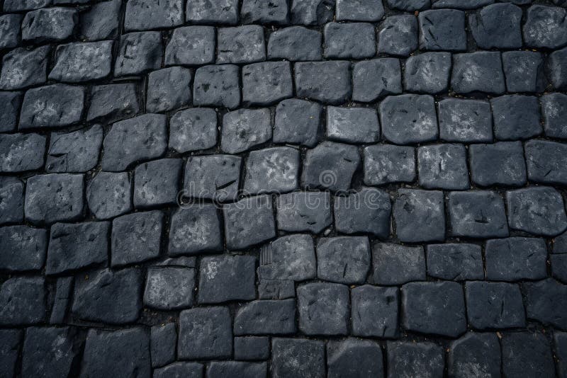 Processed Collage of Pavement Cobble Stones Surface Texture. Background ...