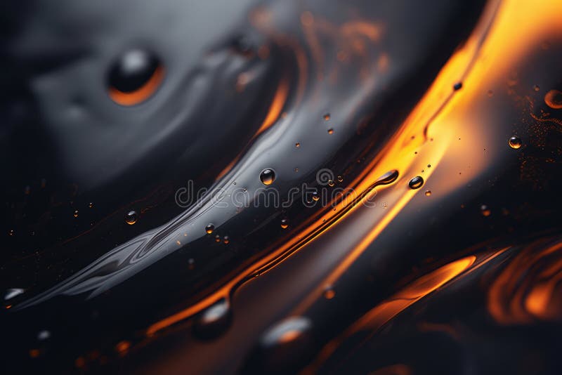Processed Collage of Petroleum Oil Liquid Bubbles Texture. Background ...