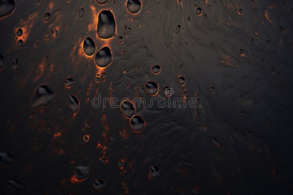 Processed Collage of Petroleum Oil Liquid Bubbles Texture. Background ...