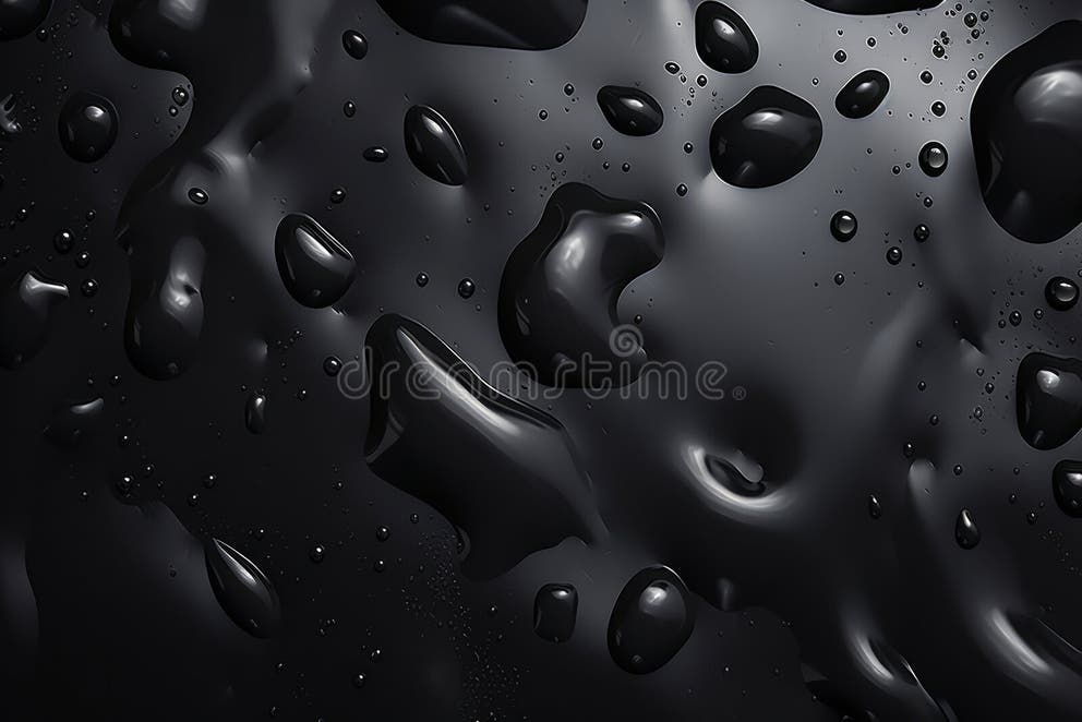 Processed Collage of Petroleum Oil Liquid Bubbles Texture. Background ...
