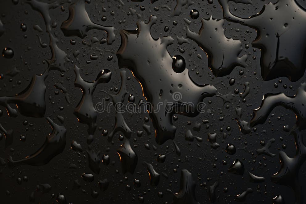 Processed Collage of Petroleum Oil Liquid Bubbles Texture. Background ...