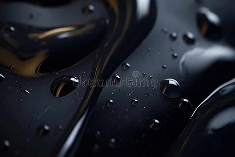 Processed Collage of Petroleum Oil Liquid Bubbles Texture. Background ...