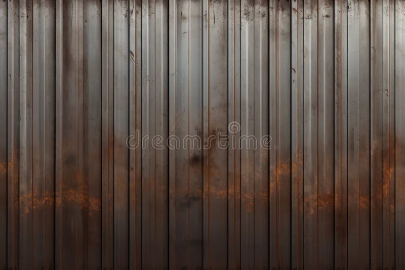 Processed Collage of Rust Metal Fence or Wall in Daylight. Background ...