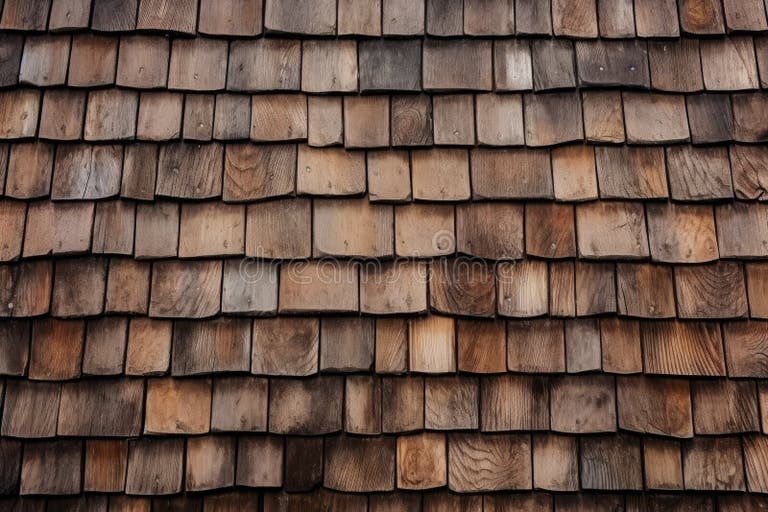 Processed Collage of Rustic Barn Roof Shingles Surface Texture ...