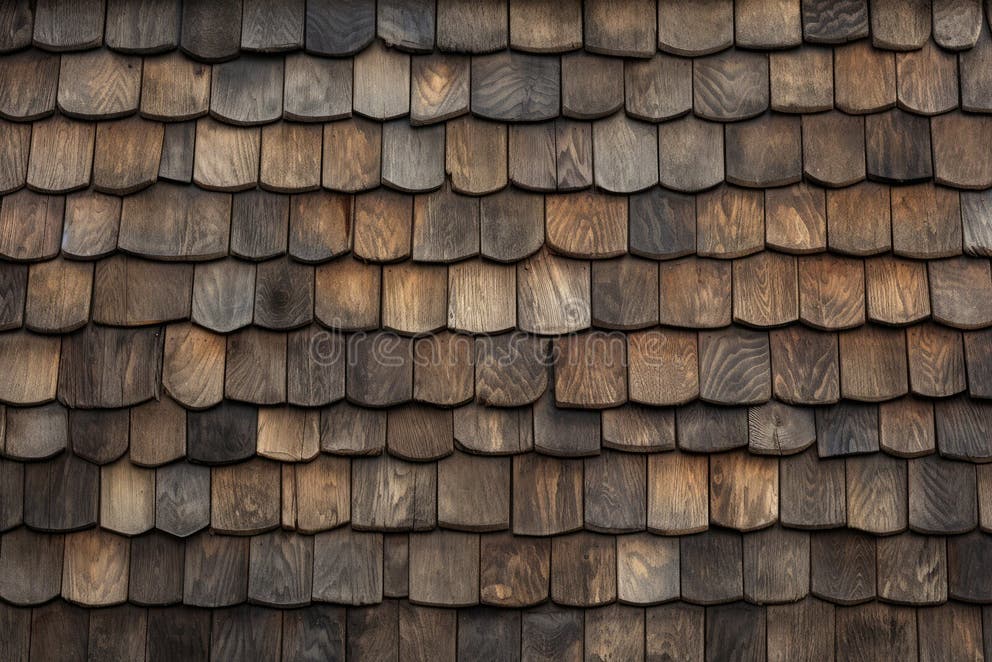 Processed Collage of Rustic Barn Roof Shingles Surface Texture ...
