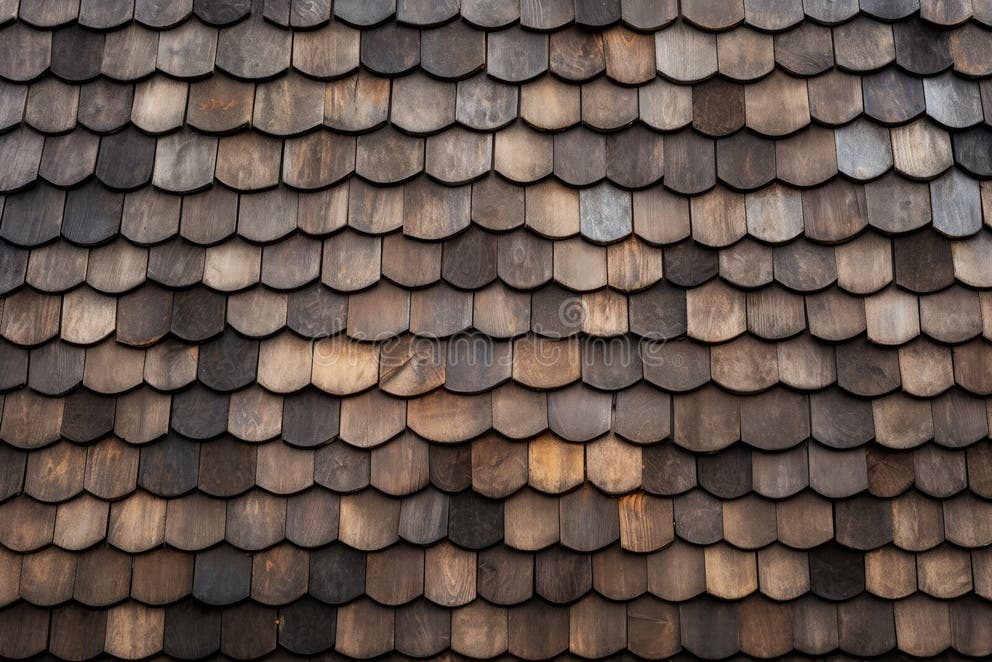 Processed Collage of Rustic Barn Roof Shingles Surface Texture ...