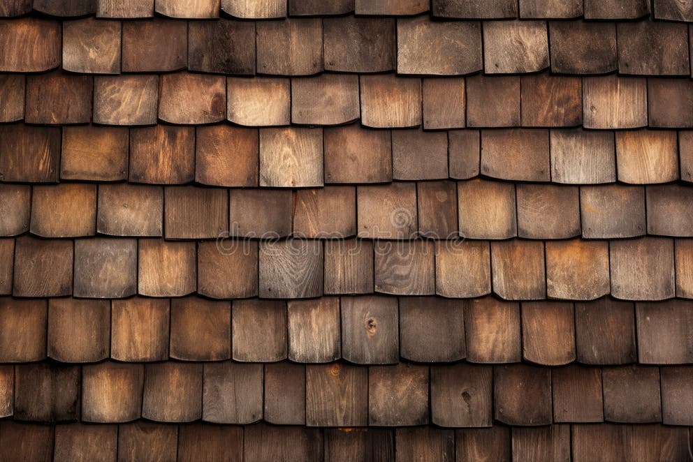Processed Collage of Rustic Barn Roof Shingles Surface Texture ...