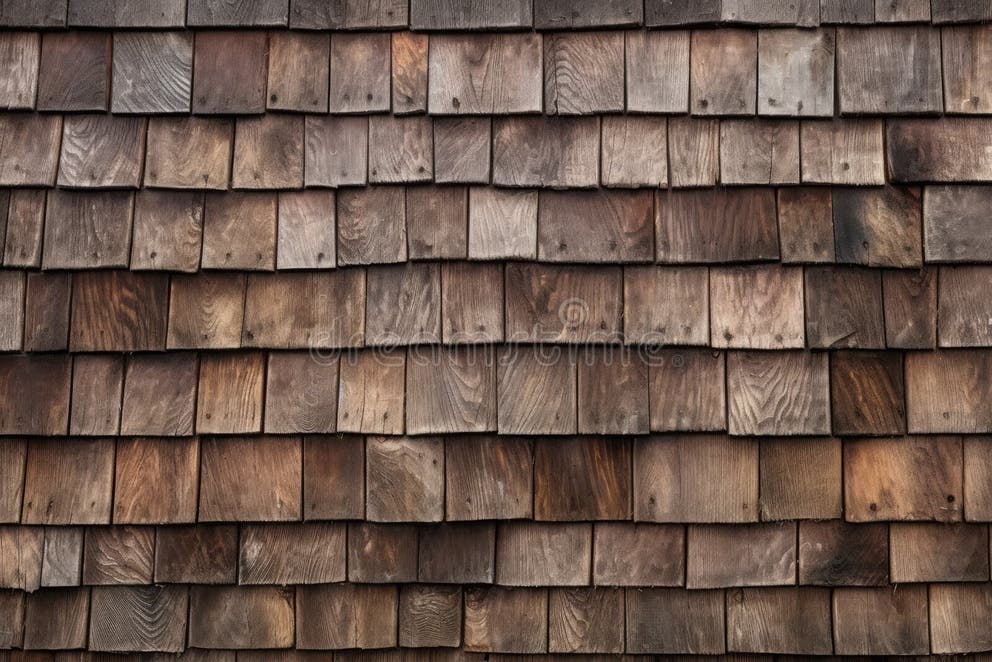 Processed Collage of Rustic Barn Roof Shingles Surface Texture ...