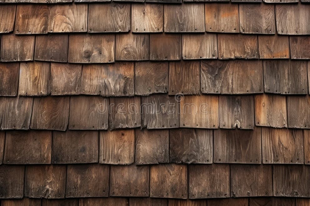 Processed Collage of Rustic Barn Roof Shingles Surface Texture ...