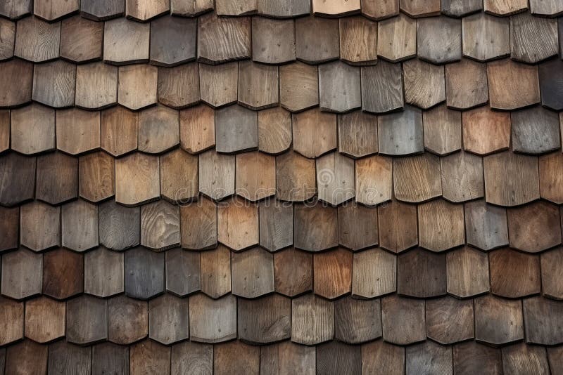 Processed Collage of Rustic Barn Roof Shingles Surface Texture ...