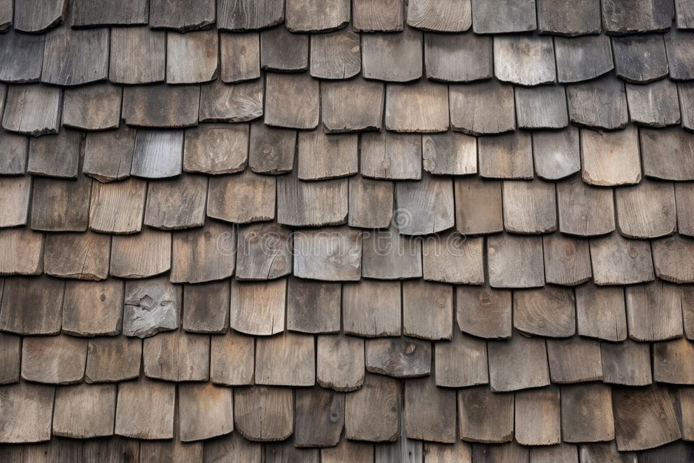 Processed Collage of Rustic Barn Roof Shingles Surface Texture ...